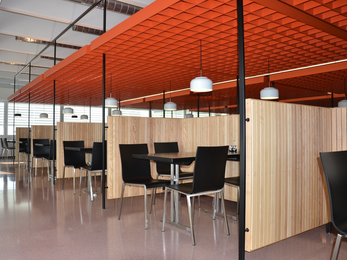 Renovation of the ORF canteen | fk Kolar Wooden mouldings
