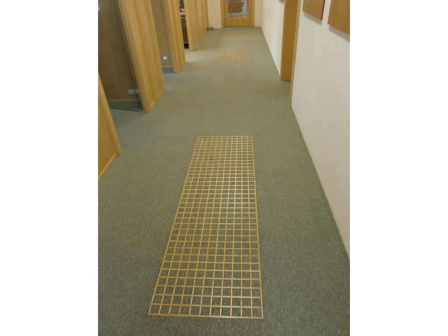 Floor design with wooden trellis | fk Kolar Wooden mouldings